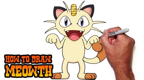 How To Draw Meowth Pokemon YouTube