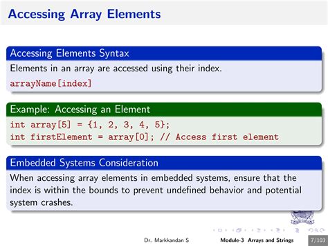 Embedded C Programming Module 3 Presentation Pdf