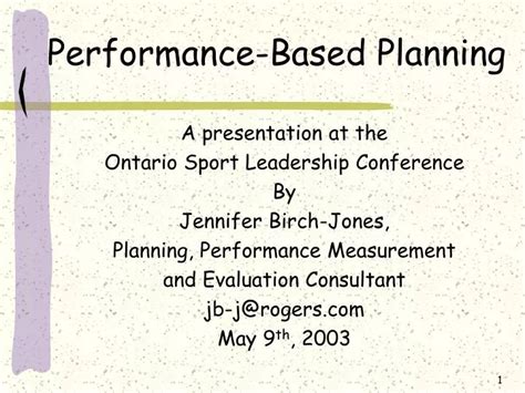 Ppt Performance Based Planning Powerpoint Presentation Free Download