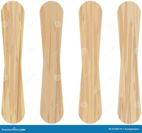 Set Of Ice Lolly Sticks Stock Vector Illustration Of Summer 55188134