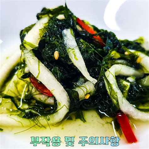 파래의 효능 영양성분 고르는법 부작용