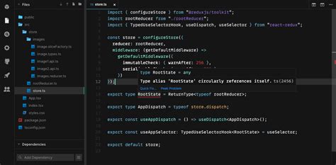 Rootstate Circularly References Itself · Issue 2770 · Reduxjsredux Toolkit · Github