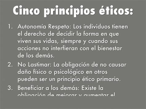 ¿cuáles Son Los 10 Principios De La ética Escuela Particular Arrayan