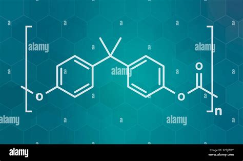 Polycarbonate Pc Plastic Chemical Structure Made From Phosgene And
