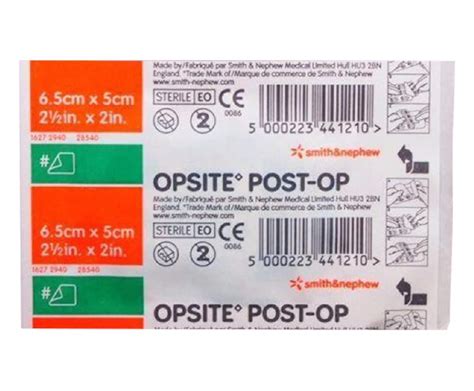 Opsite Post Op Waterproof Dressing 6 5cm X 5cm Single Healthylife