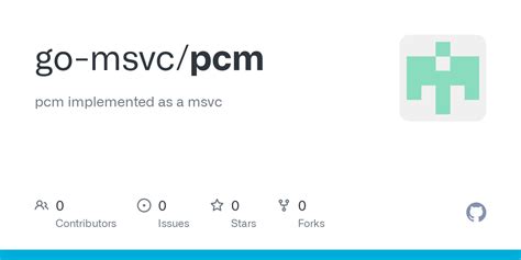 Github Go Msvcpcm Pcm Implemented As A Msvc