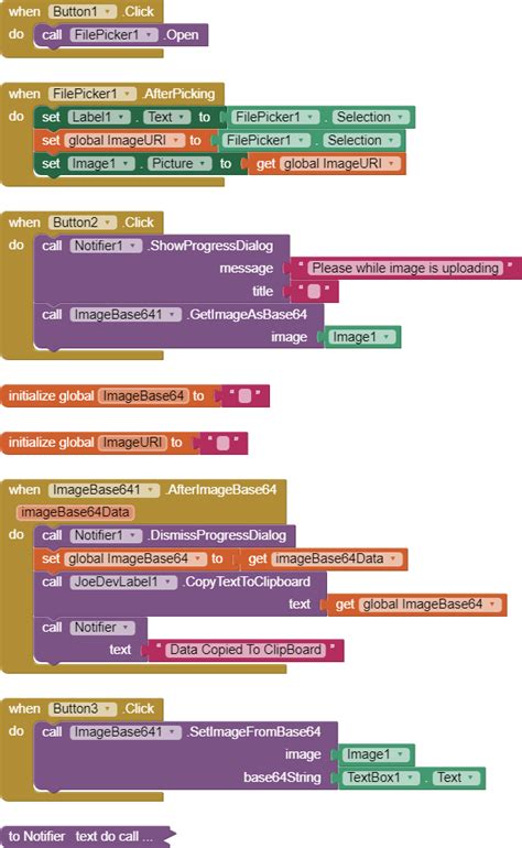 🖼 base64 tools five little ones extensions mit app inventor