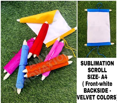 White Plain Sublimation Scroll Size A4 At Rs 72piece In Thane Id