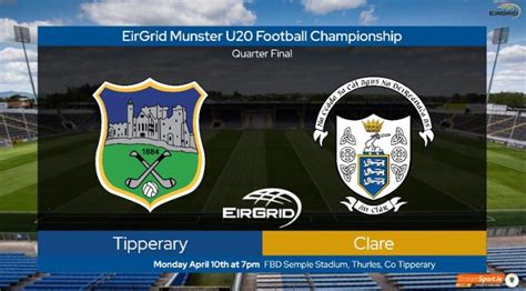 Tipperary U20 Footballers In Action This Evening Tipp Fm