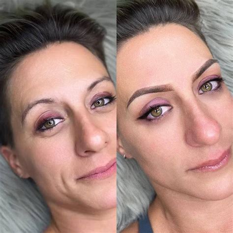Ombre Powder Brows Before And After Real Results