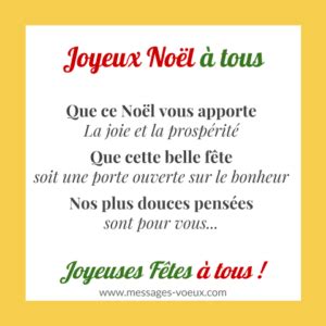 Idées de textes Joyeux Noël Message de voeux et beaux sms pour Noel