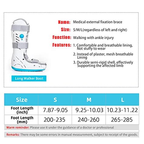 Tairibousy Medical Inflatable Tall Walking Boot Long Orthopaedic Boot
