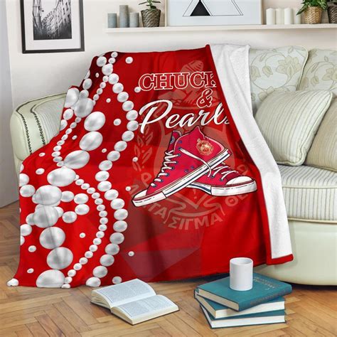 Greek Life Blanket Delta Sigma Theta Pearls Premium Blanket Karipun
