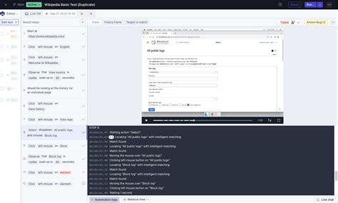 Using Automation Logs
