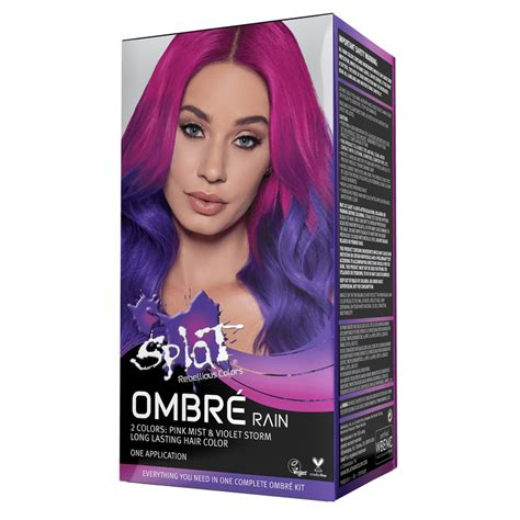 Ombre Hair Purple And Red
