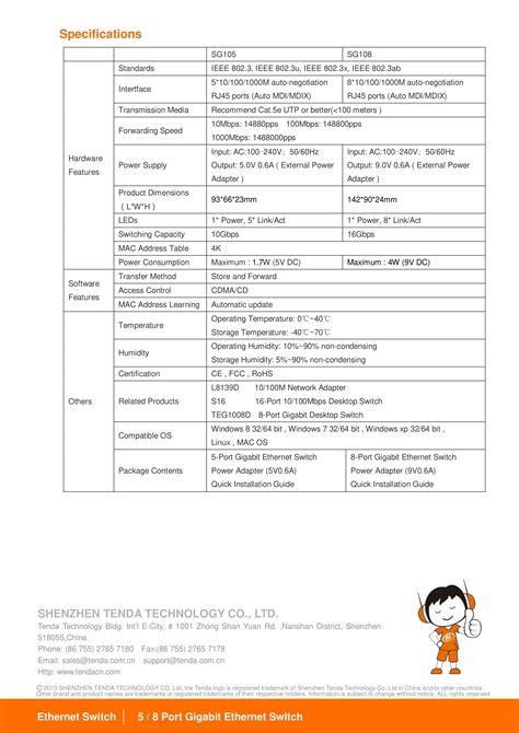 Tenda Tn Sg Port Gigabit Soho Switch Alarm Expert