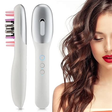 Ems Rf Electric Hair Growth Color Comb With Red Light Therapy
