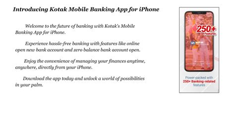 Ppt Kotak Mobile Banking App For Iphone Powerpoint Presentation