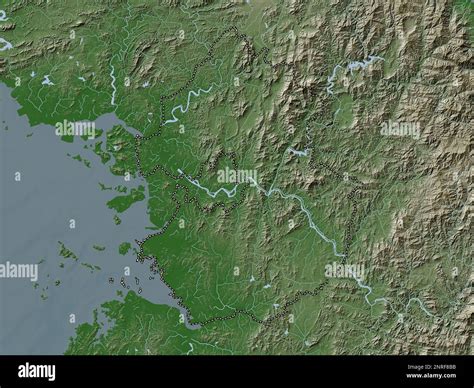 Gyeonggi Do Province Of South Korea Elevation Map Colored In Wiki