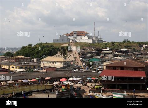 Elmina Castle Fishing Village Ghana Africa West Africa On Atlantic