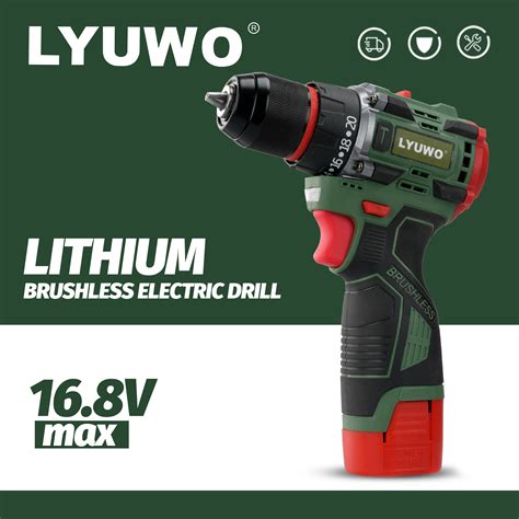 LYUWO Driver De Bloqueio Autom Tico Chuck Furadeira El Trica Sem Fio