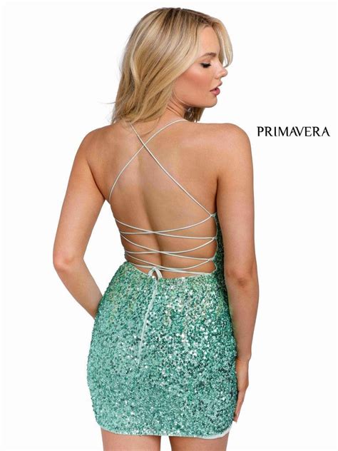 Primavera Couture Short Fitted Sexy Prom Dress 3833 The Dress Outlet