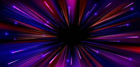 Colorful Fast Speed Light Effect Royalty Free Vector Image