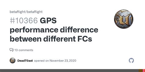 Gps Performance Difference Between Different Fcs · Issue 10366