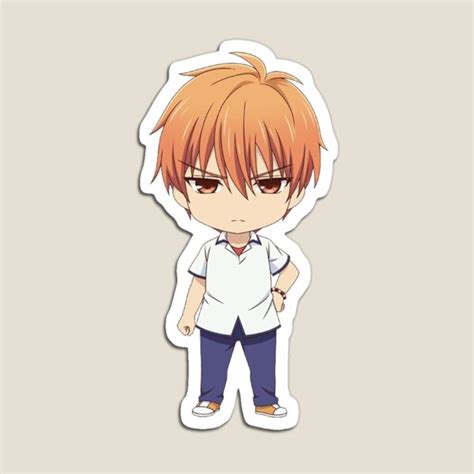 Chibi Kawaii Kyo Fruits Baskets Magnet For Sale By Artil Redbubble