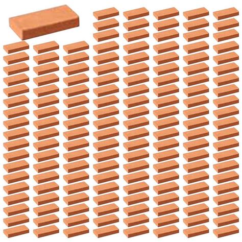 1750 Pieces Mini Bricks For Landscaping Miniature Bricks Brick Wall