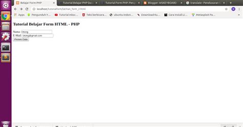 Tutorial Form PHP Part 3 Pengertian Variabel SuperGlobals GET