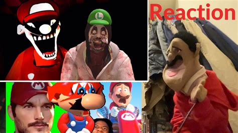 SMG Mario Reacts To Nintendo Memes Reaction Puppet Reaction YouTube