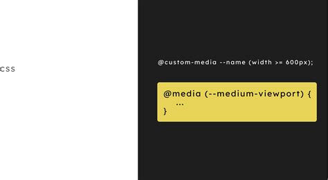 css custom media queries