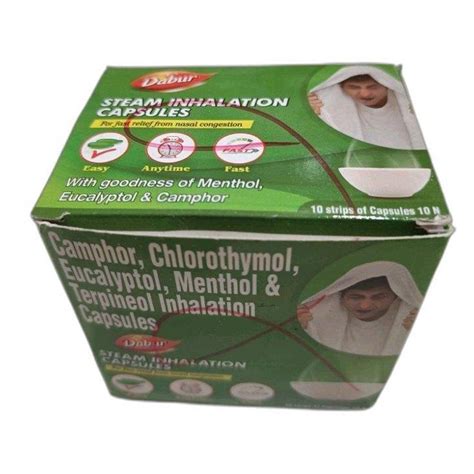 Dabur Steam Inhalation Capsules At ₹ 70 Box Inhalant Capsule In