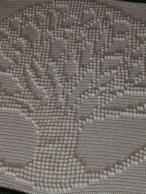 Tree Of Life Crocheted Blanket Pattern PDF Digital Download Etsy Crochet Blanket Patterns