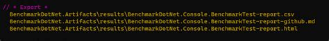 基准测试工具 Benchmarkdotnet