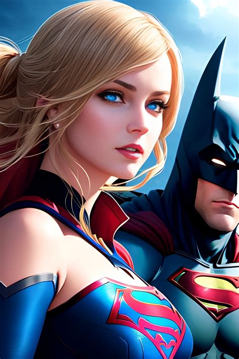 Batman And Supergirl By Evandro Marques Amv By Evandromarquesamv On