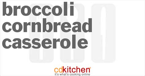 Broccoli Cornbread Casserole Recipe