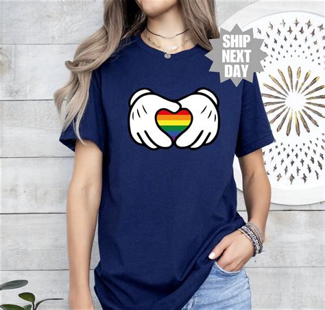 Lgbtq Shirt Rainbow Mickey And Minnie Shirt Gay Pride Lgbt Mickey Minnie Shirt Disney Pride