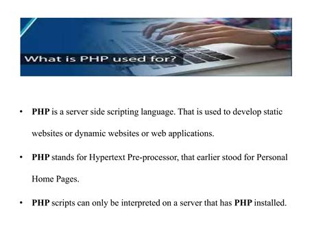 Web Development With Php PPTX