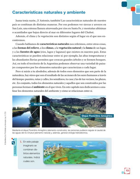 Recorridos Santillana Ciencias sociales y naturales 5 Nación by María