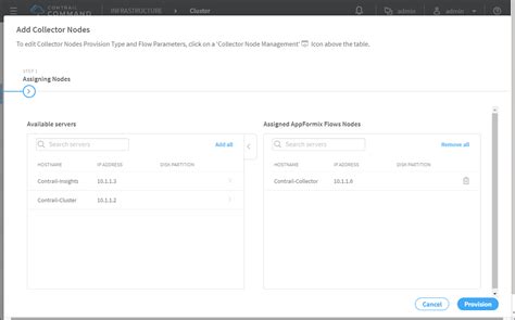 Adding Editing And Deleting Sflow Collector Nodes In Contrail Command