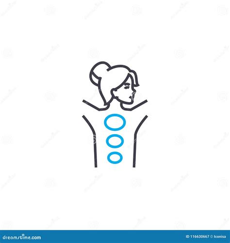 Manual Therapy Vector Thin Line Stroke Icon Manual Therapy Outline Illustration Linear Sign