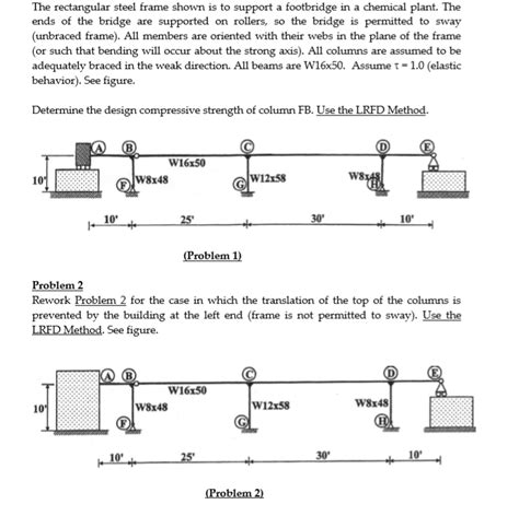 The Rectangular Steel Frame Shown Is To Support A