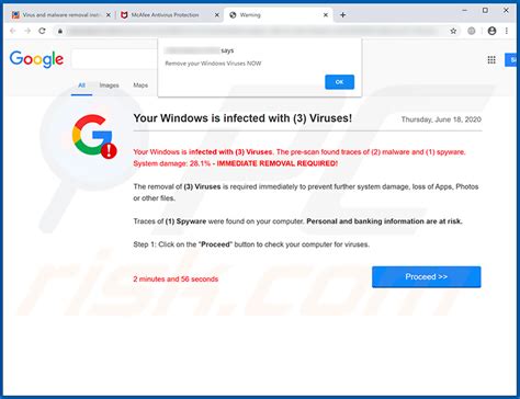 Your Windows 10 Is Infected With 3 Viruses Scam Easy Removal Steps