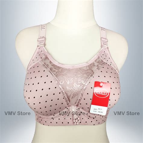 Jual Bra Kemben Misslily 869 BH Wanita Tanpa Kawat Cup B Polkadot