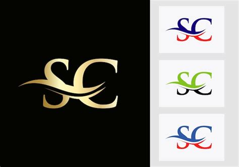 Premium Vector Letter Sc Logo Design Sc Logotype Template