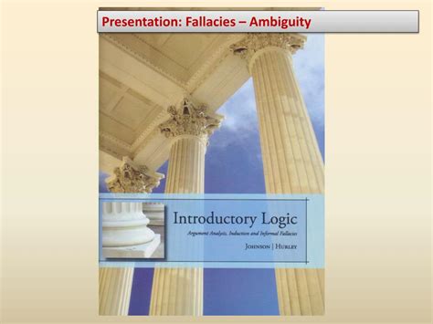PPT Presentation Fallacies Ambiguity PowerPoint Presentation Free Download ID