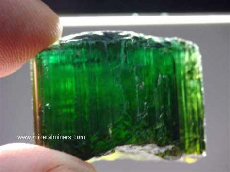 Green Tourmaline Faceting Rough