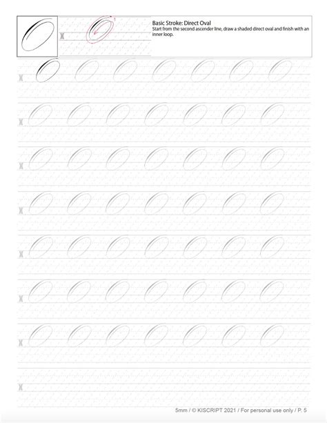 Spencerian Script Practice Sheets Uppercase Etsy